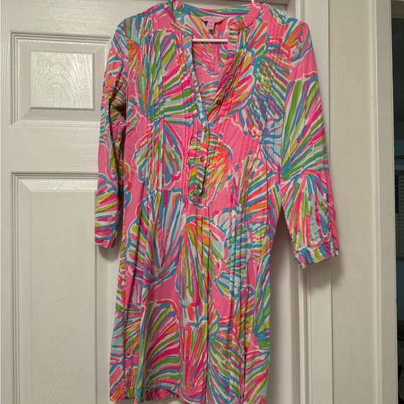 Lilly Pulitzer | Dresses | Lilly Pulitzer Sarasota Tunic Dress Pintuck ...